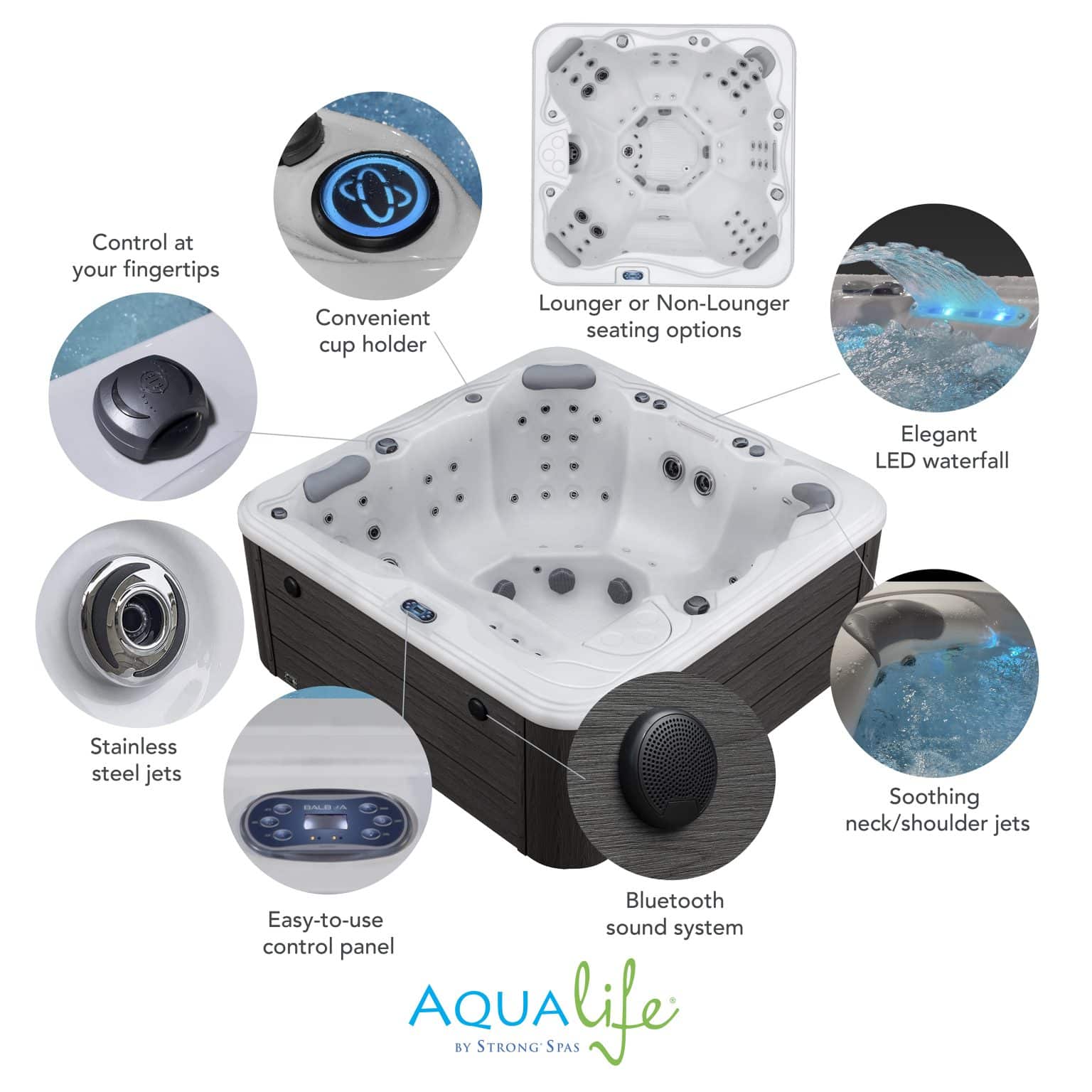 Shop The Destination 59 Jet Hot Tub Spa with Stereo & Ozone | MyHotTub
